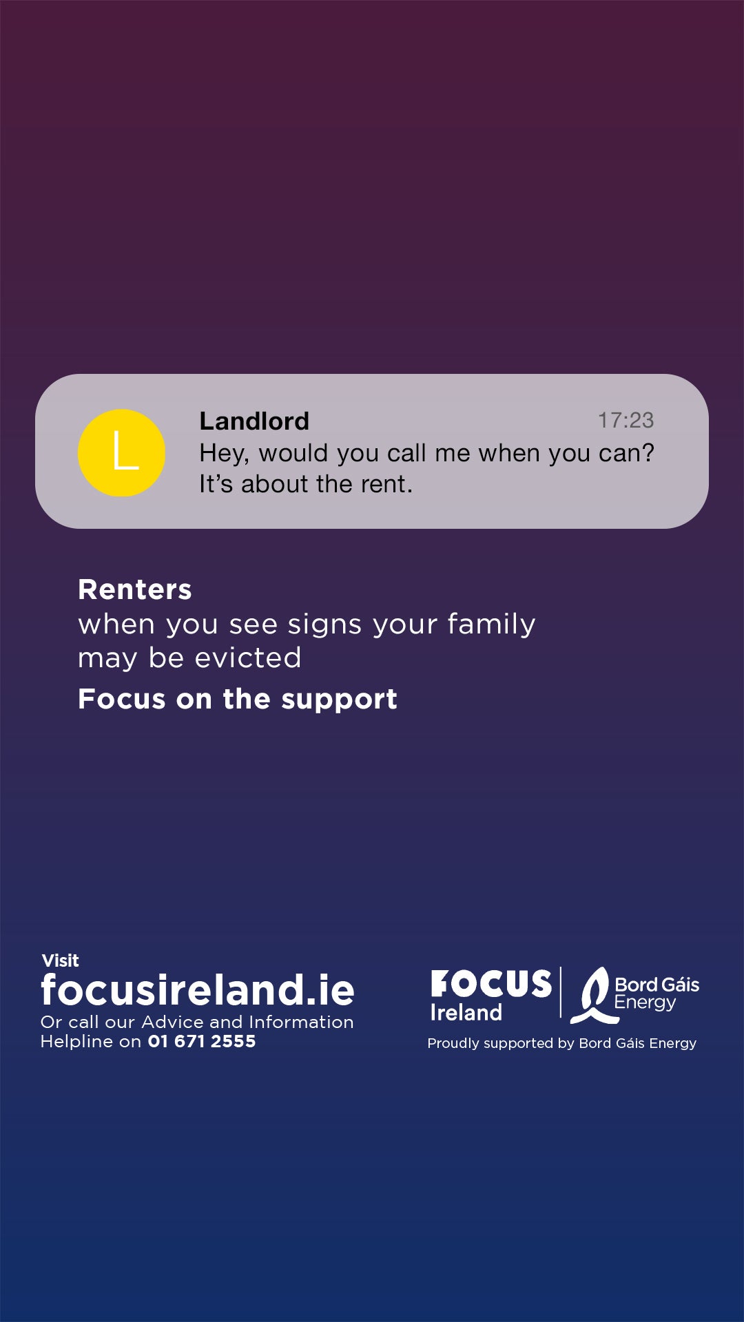 Focus Ireland partnership | Bord Gáis Energy