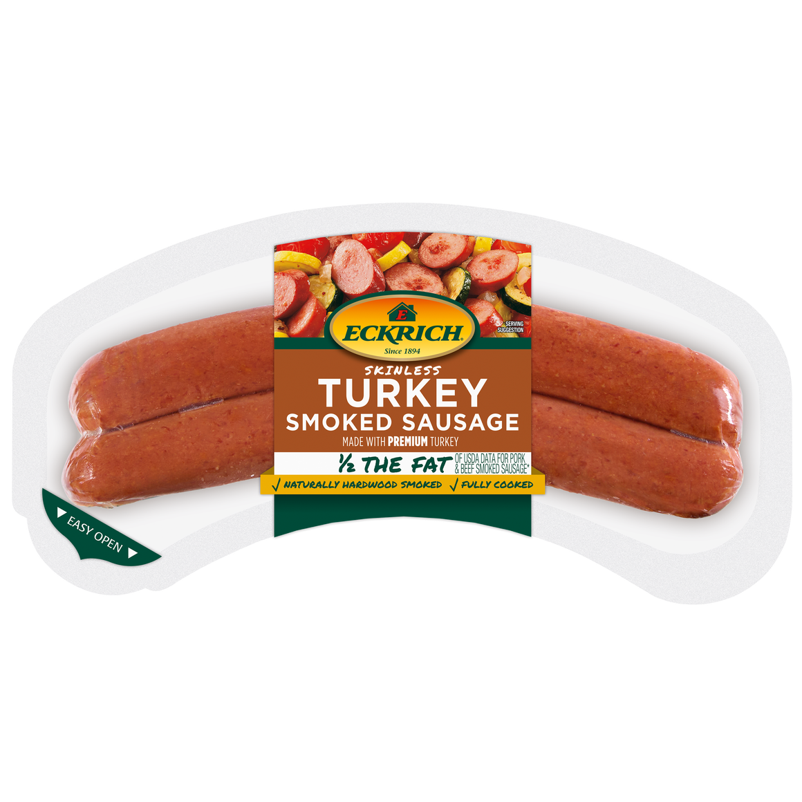 Polska Kielbasa Skinless Smoked Sausage Rope | Eckrich