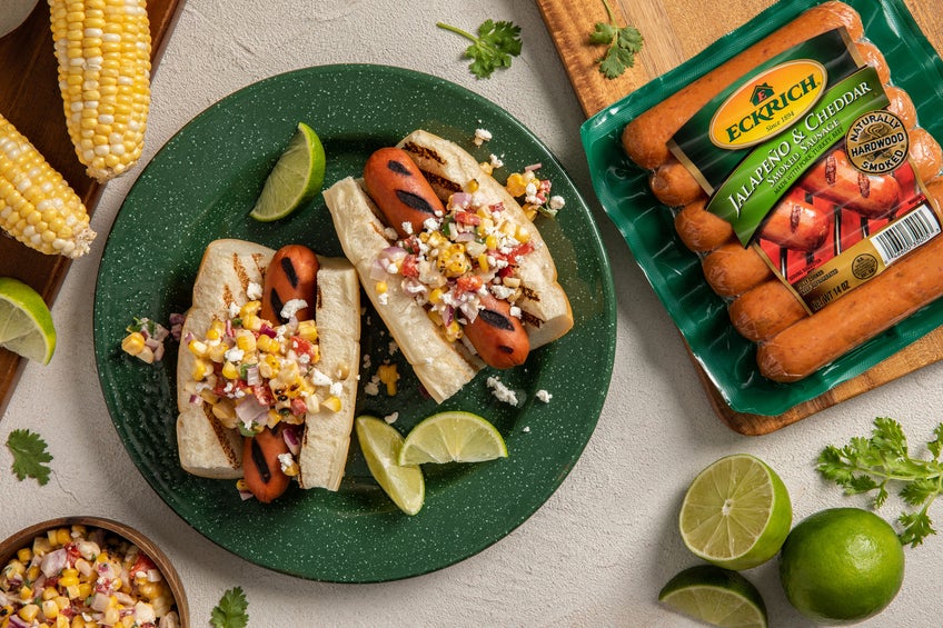 Sriracha Mayo & Pickled Onions Smoked Sausage Links | Eckrich