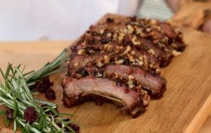 Pecan, Rosemary & Cranberry Crusted Holiday Ribs | Curly's