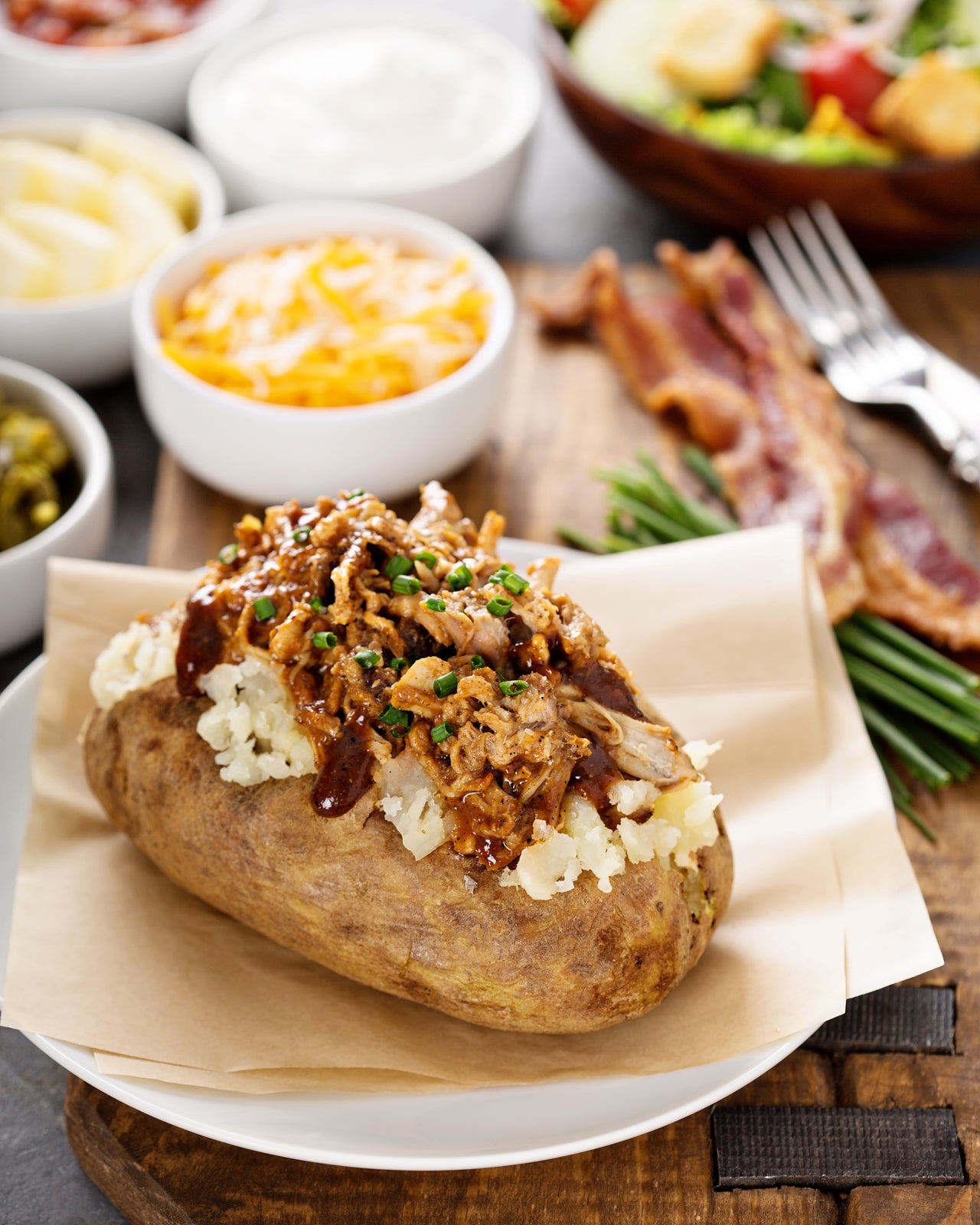 Pulled Pork BBQ Baked Potato Topper | Curly's