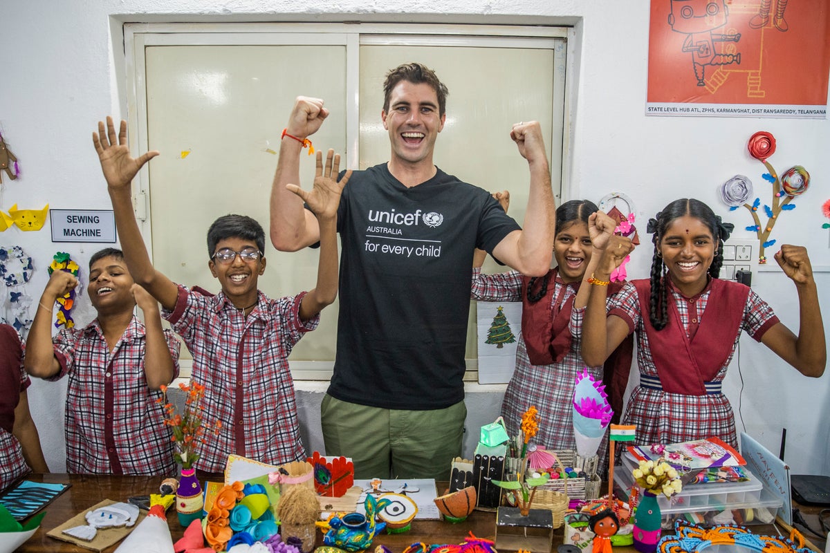 Pat Cummins goes back to school | UNICEF Australia