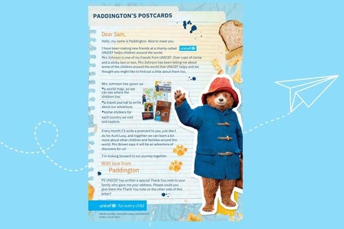 Paddington’s Postcards for children | Paddington Bear | UNICEF Australia