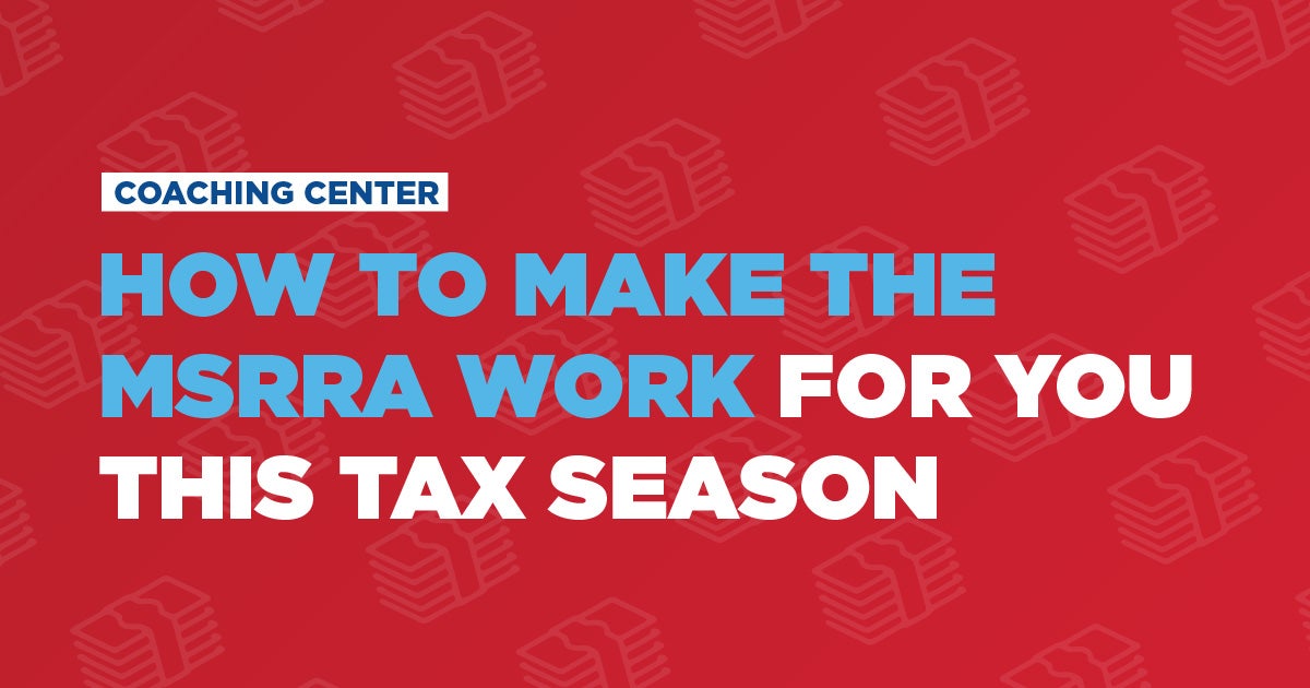 MSRRA Tax Tips | First Command