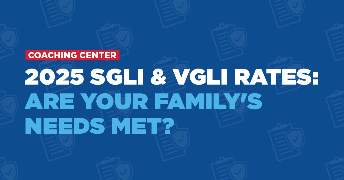 2025 SGLI & VGLI Rates | First Command
