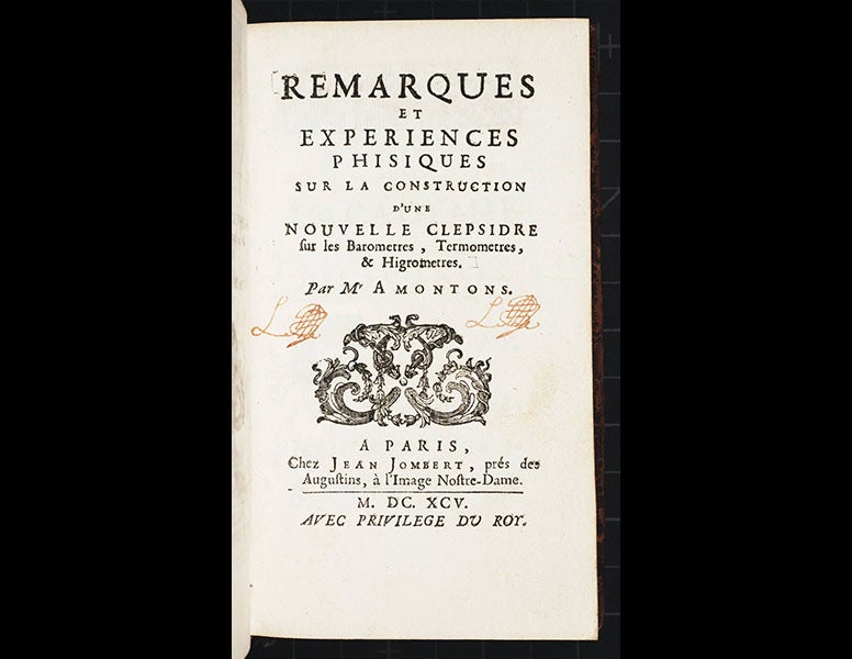 Guillaume Amontons - Linda Hall Library