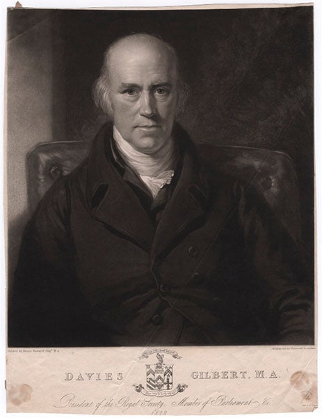 Scientist of the Day - Davies Gilbert, English Political Figure ...