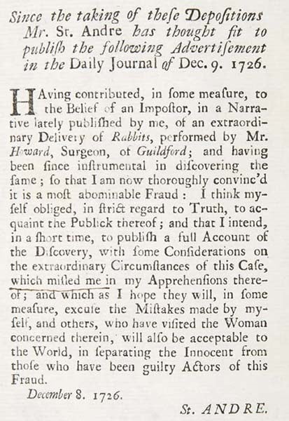 Scientist of the Day - Mary Toft, Rabbit Hoax - Linda Hall Library