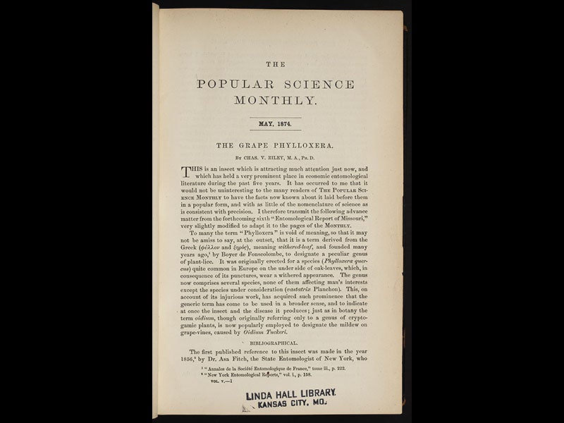 Charles V. Riley - Linda Hall Library