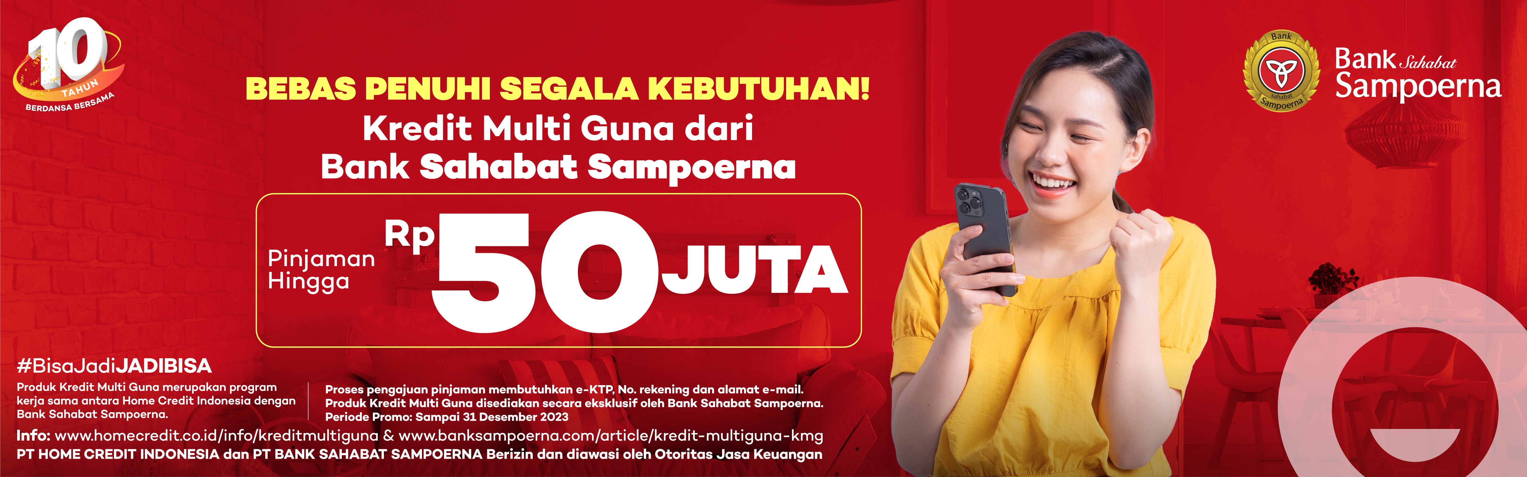 Pembiayaan Multiguna Mulai dari Rp1 Juta hingga Rp50 Juta - Home Credit