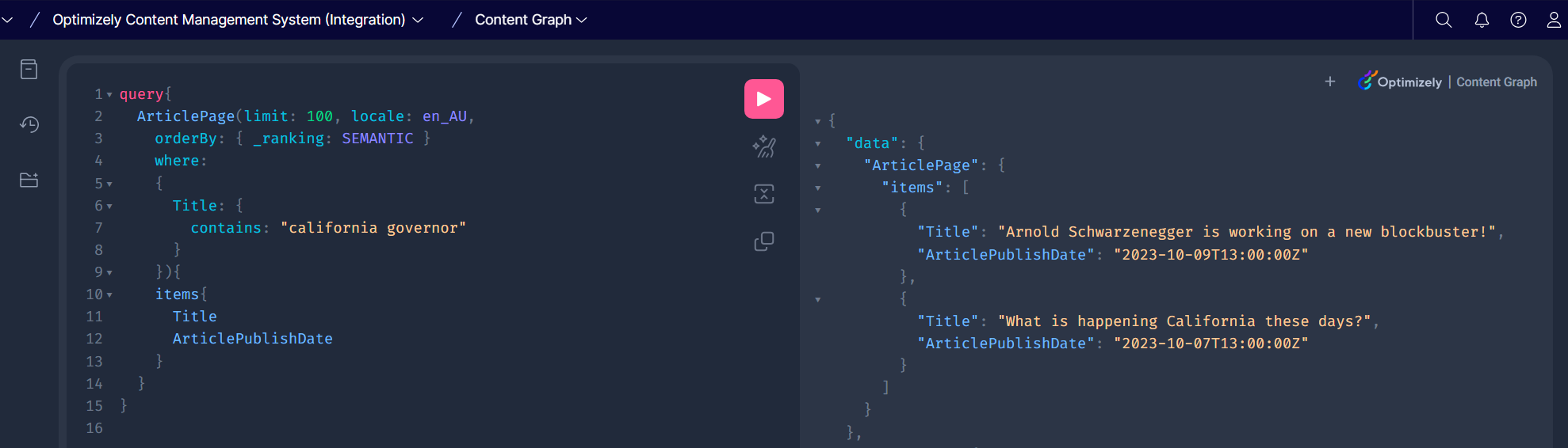 Next level content delivery with Optimizely Graph — Luminary