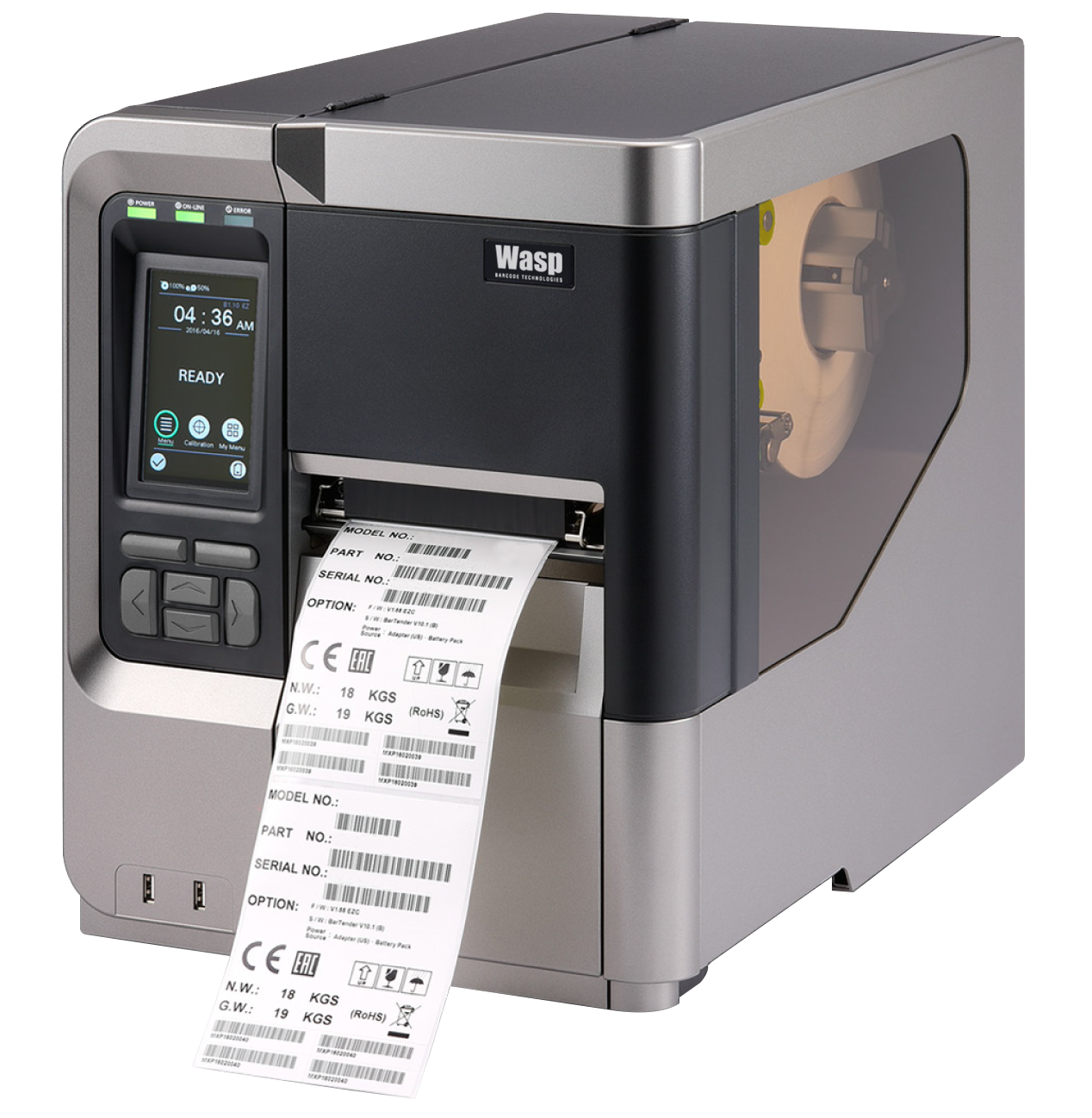 WPL408 Industrial Barcode Printer with Cutter