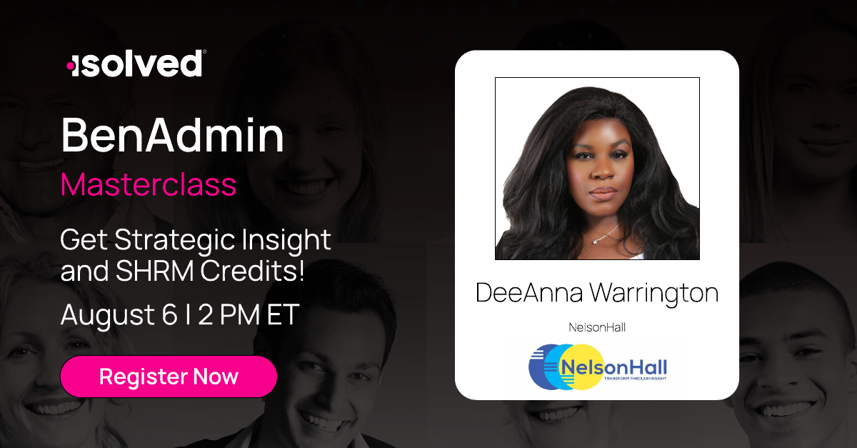 isolved Masterclass - BenAdmin - Aug 06, 2024 | isolved HCM Events