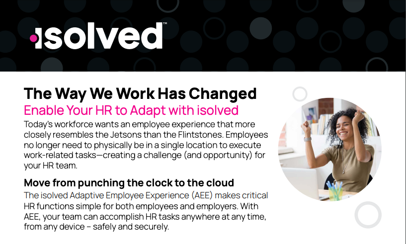 Enable Your HR to Adapt with isolved
