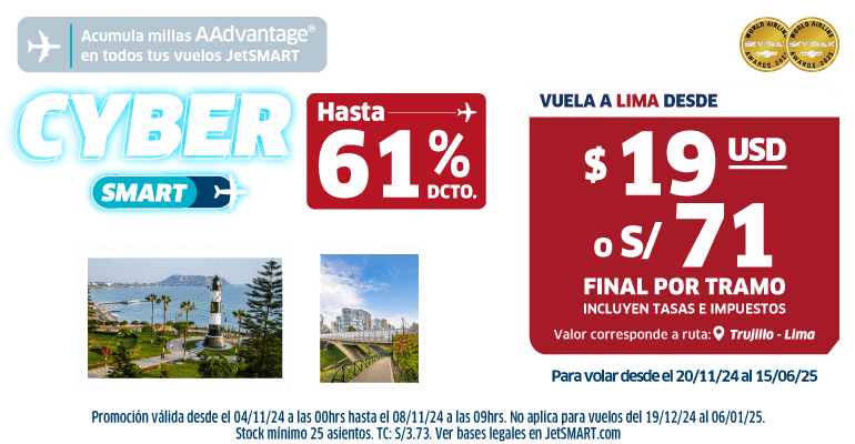 Vuelos Baratos - Pasajes Aéreos | JetSMART Perú Sitio Oficial