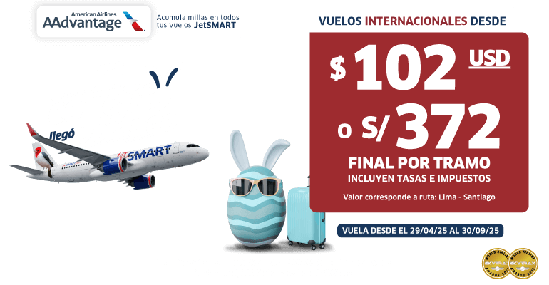 Vuelos Baratos - Pasajes Aéreos | JetSMART Perú Sitio Oficial