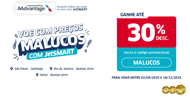 Passagens Aéreas - Voos Baratos | JetSMART Brasil Site Oficial