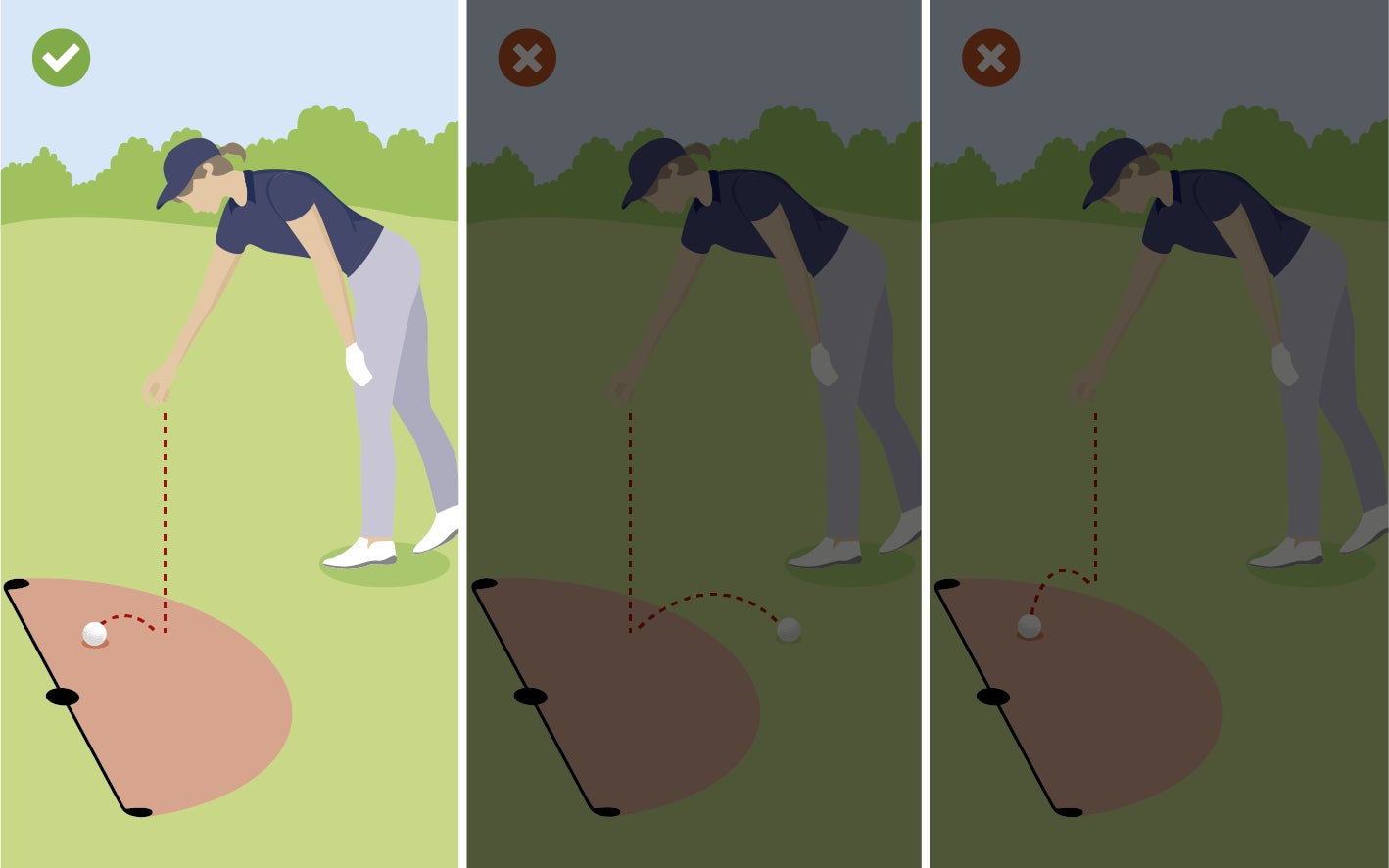 Procedures for Ball: Marking, Lifting and Cleaning;