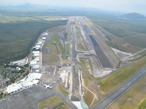 Sunshine Coast's new runway takes shape