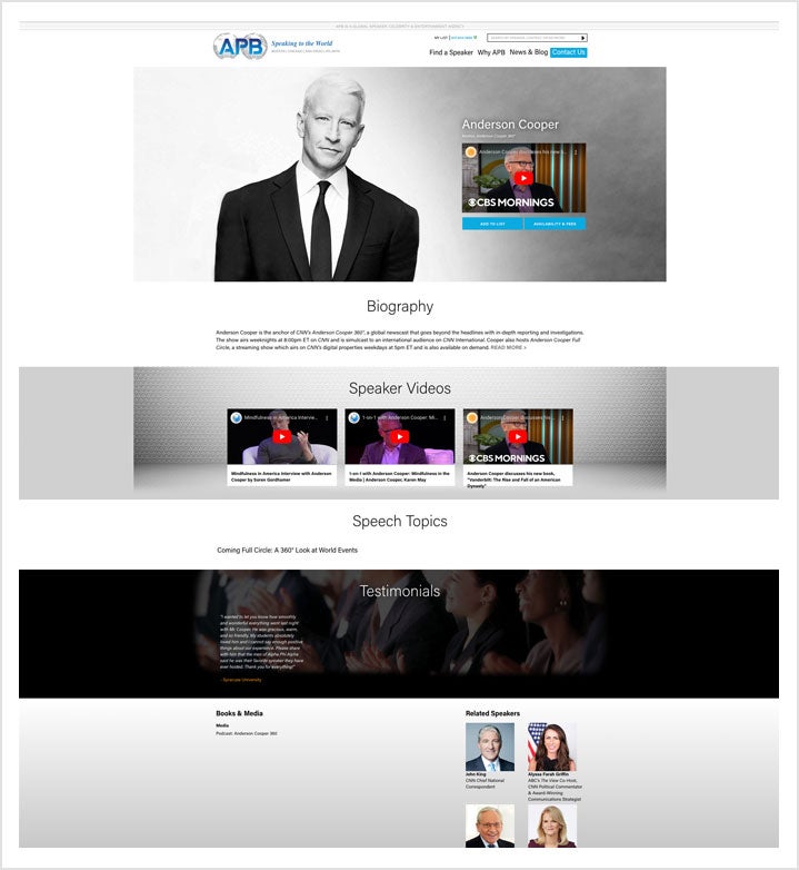 APB Speakers Website Redesign and Digital Marketing - Wakefly, Inc.