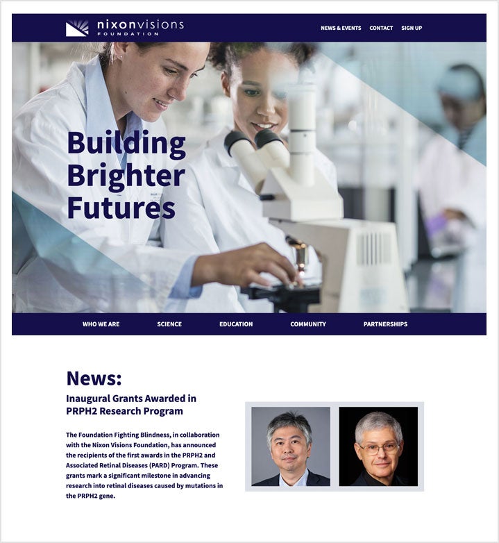 Nixon Visions Website Redesign - Wakefly, Inc.