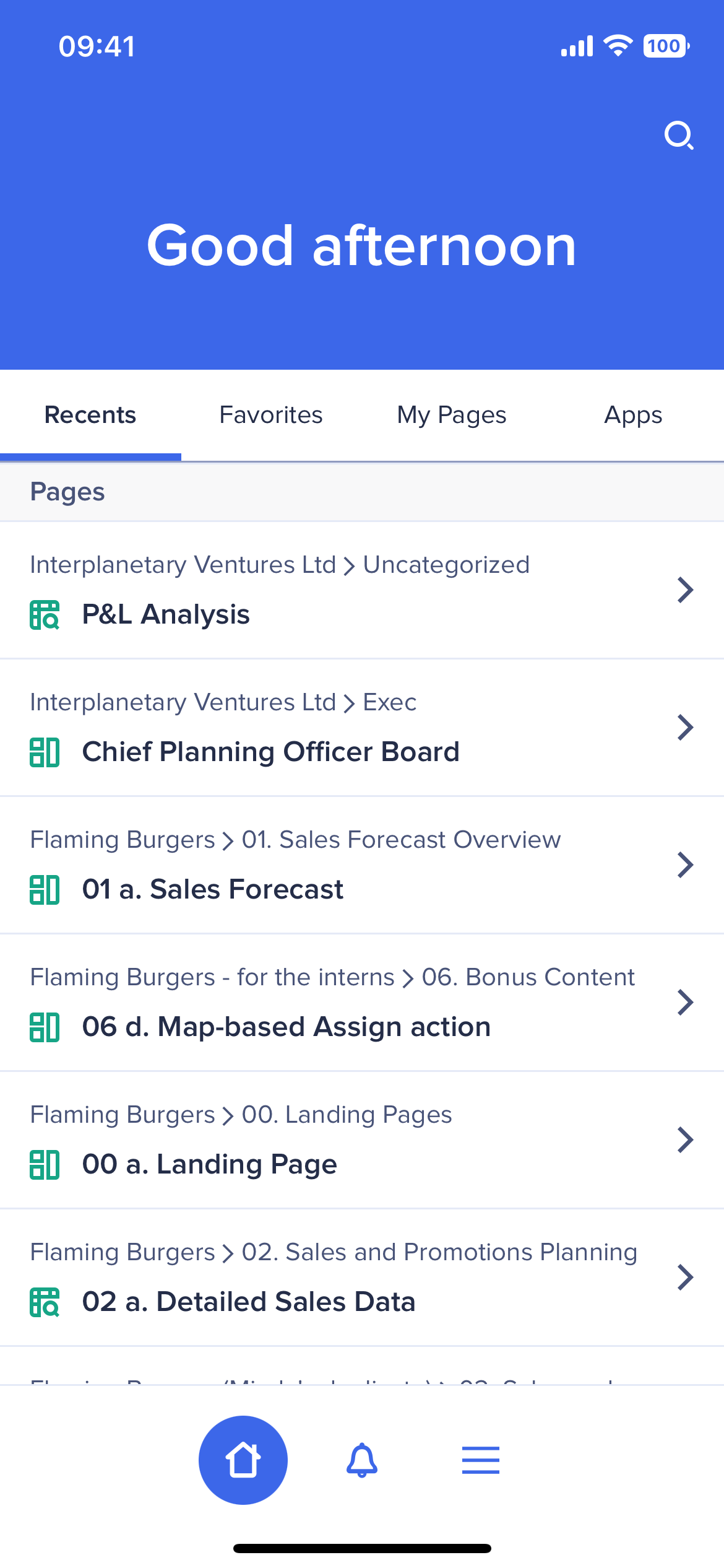 Navigate the mobile home screen | Anapedia