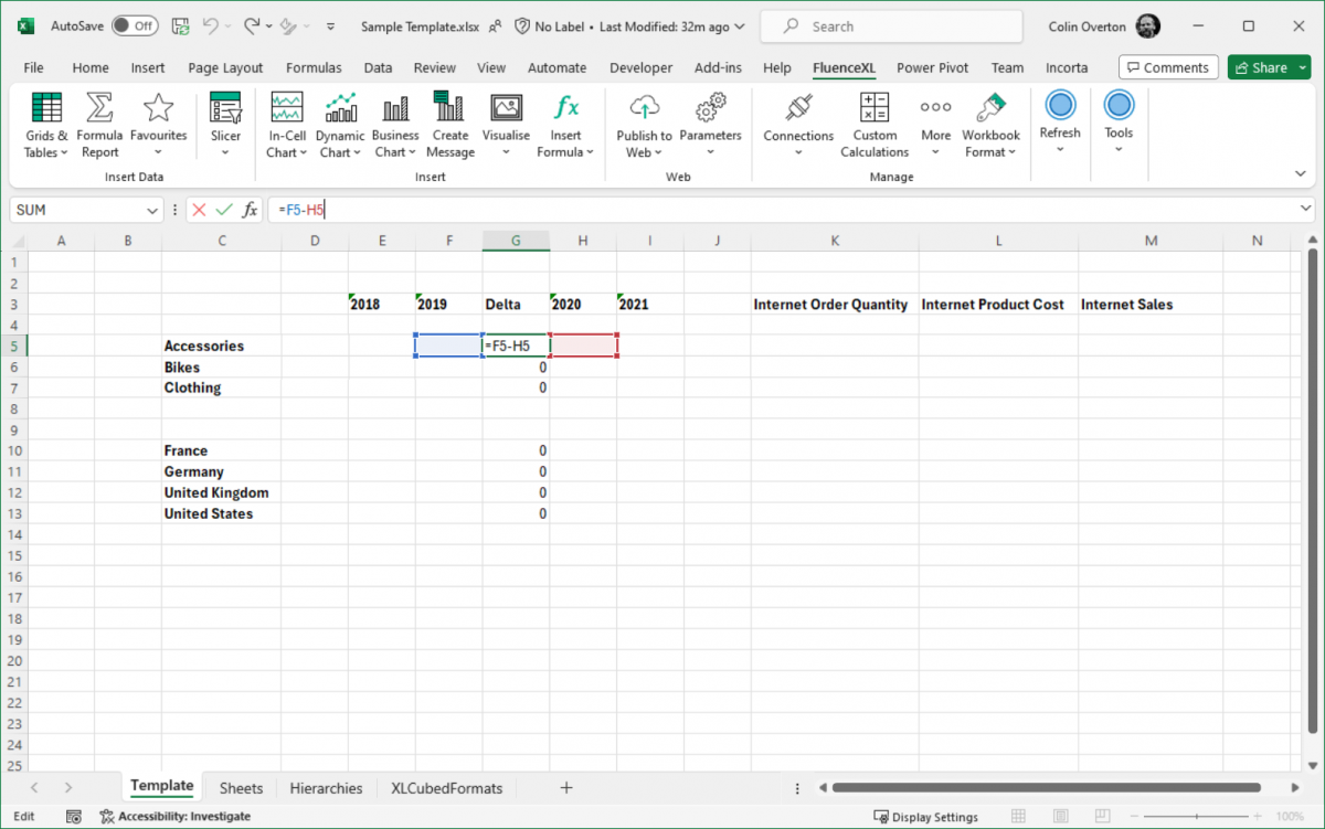 Multisheet templates in Anaplan XL Reporting | Anapedia