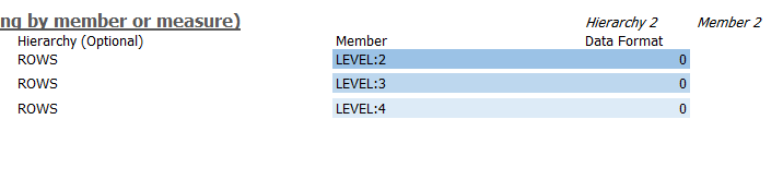 Format grids in Anaplan XL Reporting | Anapedia
