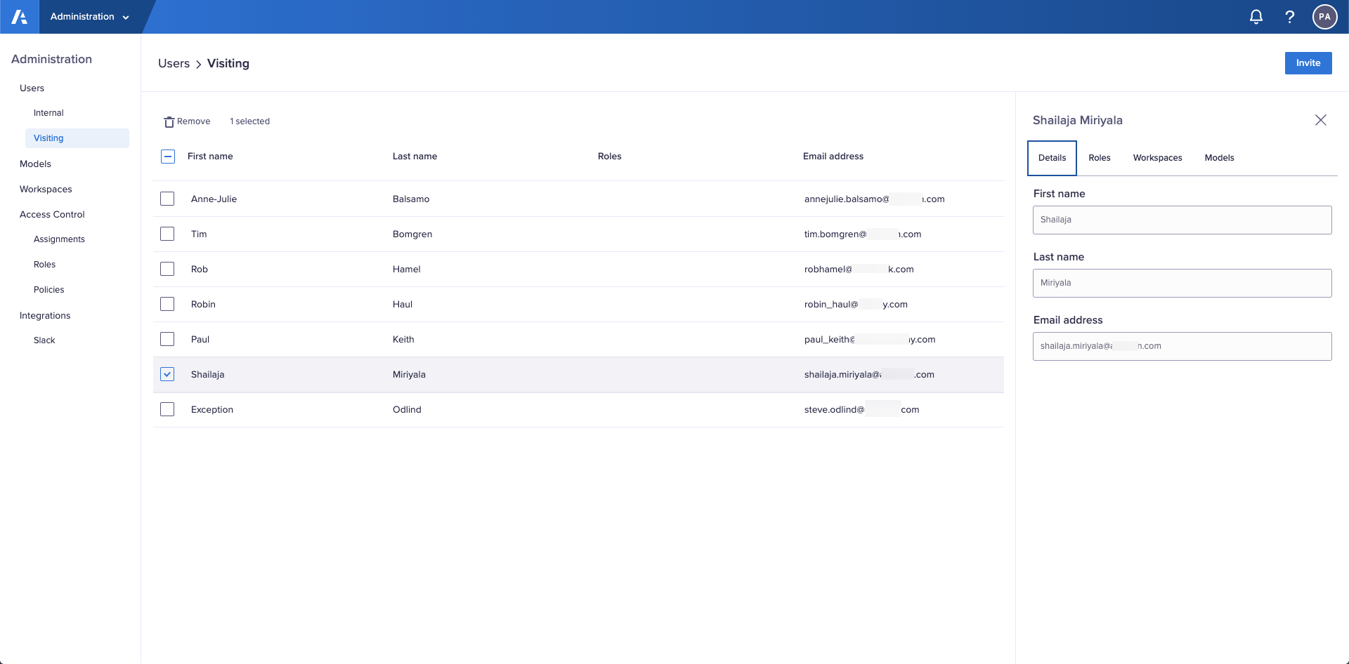 View visiting user details | Anapedia