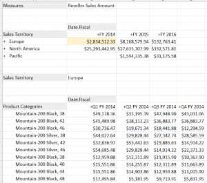 Active cell grid selections in Anaplan XL Reporting | Anapedia
