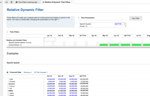 Time filters | Anaplan Support