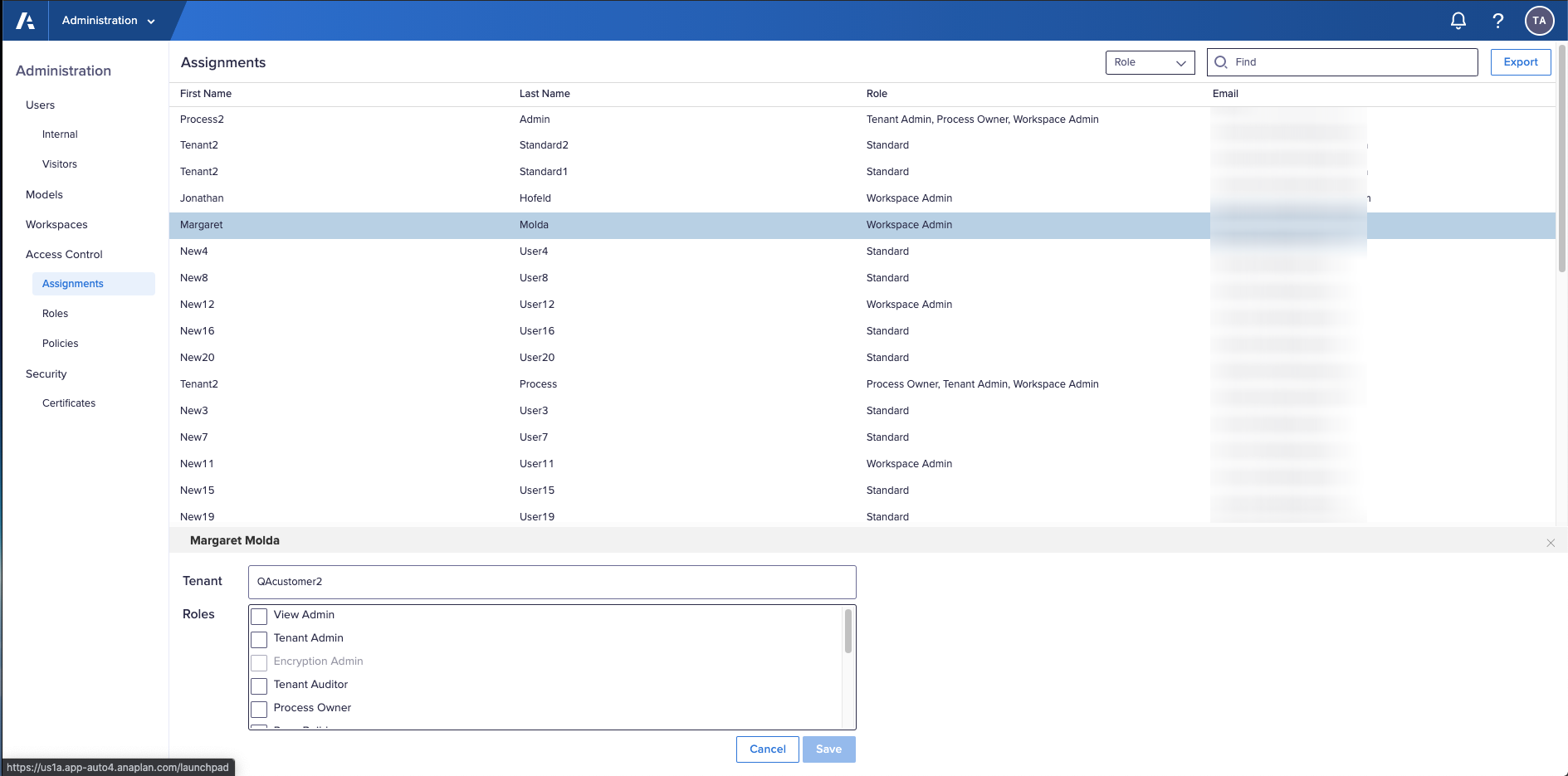 Assign or remove roles | Anapedia