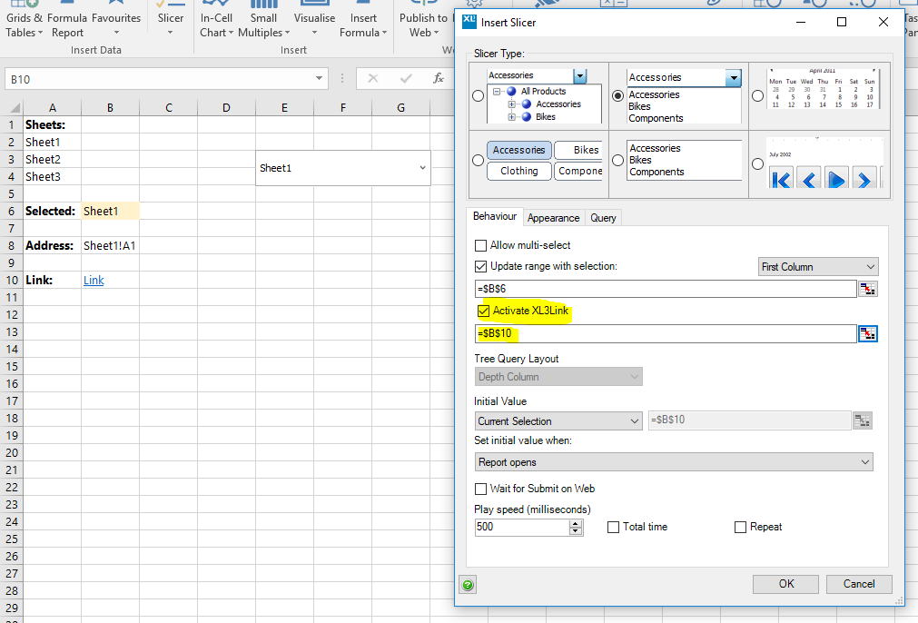 Anaplan XL のディメンション スライサー | Anapedia
