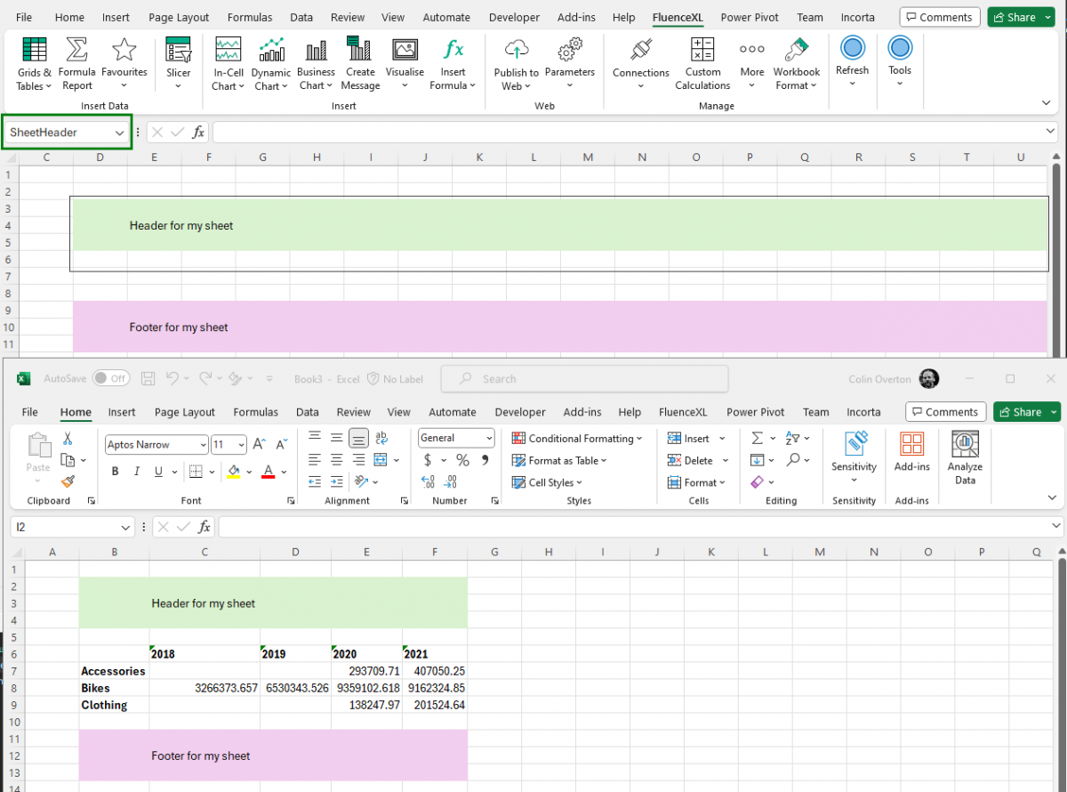 Multisheet templates in Anaplan XL Reporting | Anapedia