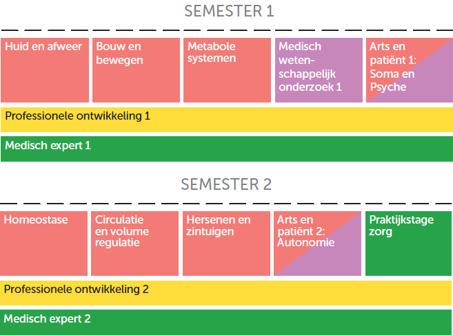 Opbouw Bacheloropleiding Geneeskunde - Vrije Universiteit Amsterdam