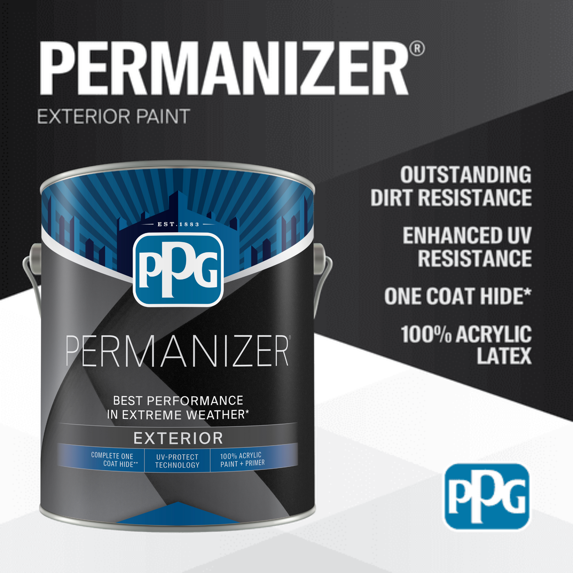 PPG PERMANIZER Exterior Acrylic Latex