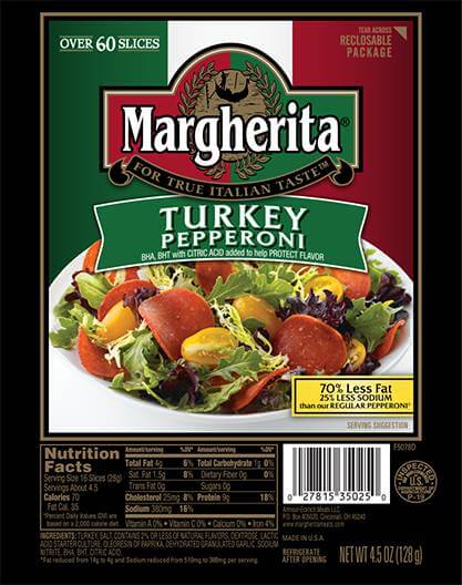 Turkey Pepperoni | Margherita Meats