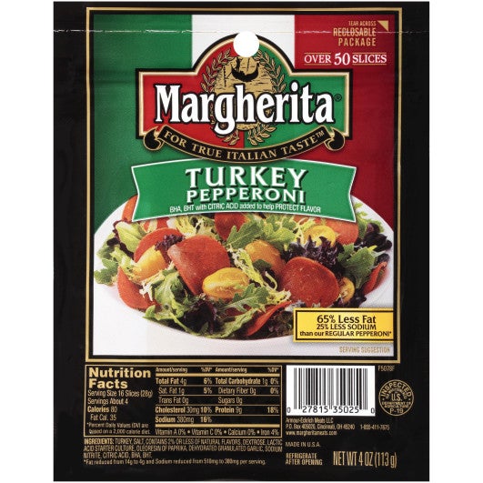 Turkey Pepperoni | Margherita Meats