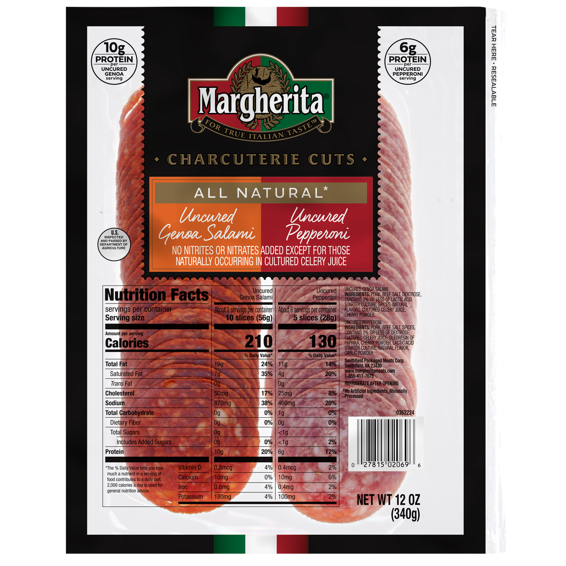 Uncured Genoa Salami and Pepperoni | Margherita Meats