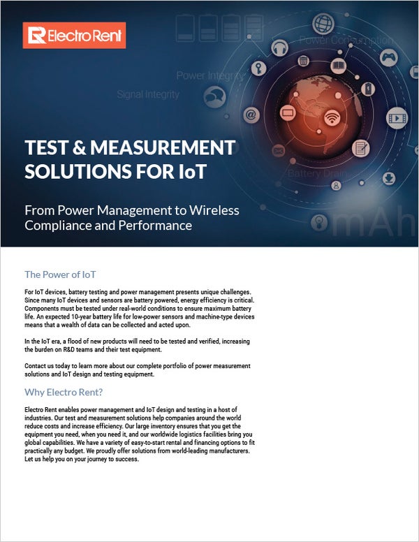 Electro Rent: Smart Solutions for Testing & Technology