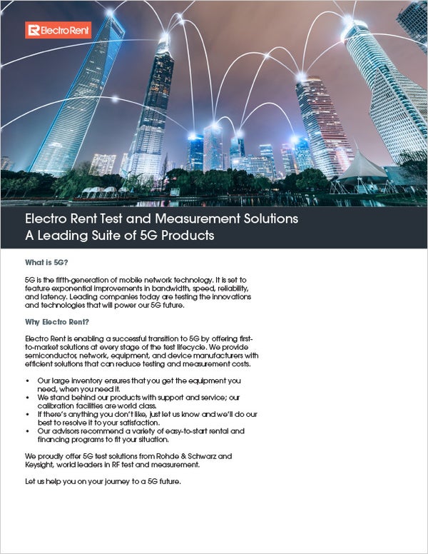 Electro Rent: Smart Solutions for Testing & Technology