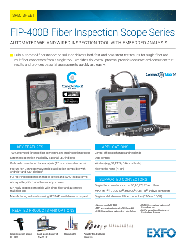 EXFO Build Your High-Speed Broadband Access Installation Kit | Electro ...