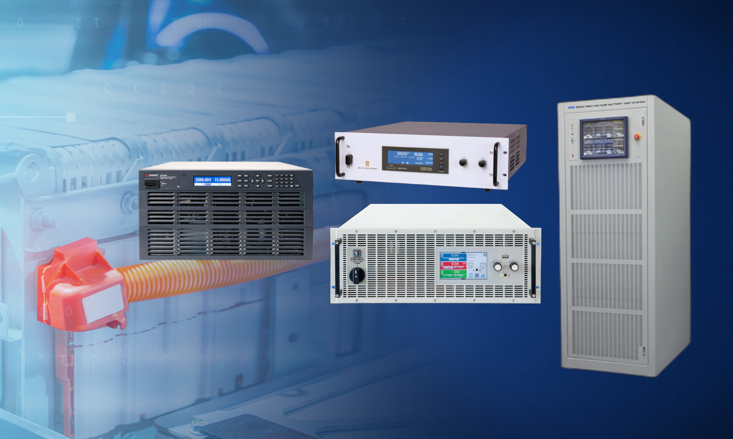 Power Supplies and Loads for the EV and EVSE Battery Test Lab