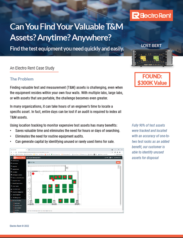 Product Datasheets Resources | Electro Rent - New & Used Test Equipment ...