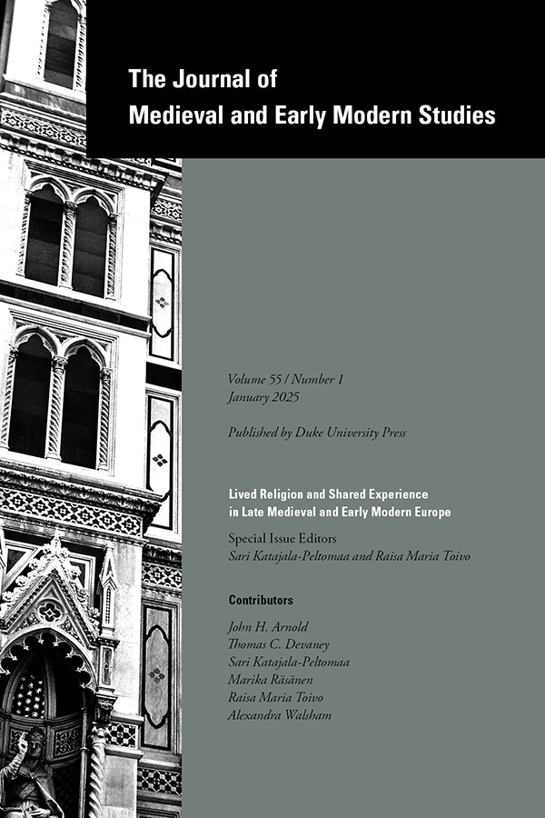 Journal of Medieval and Early Modern Studies