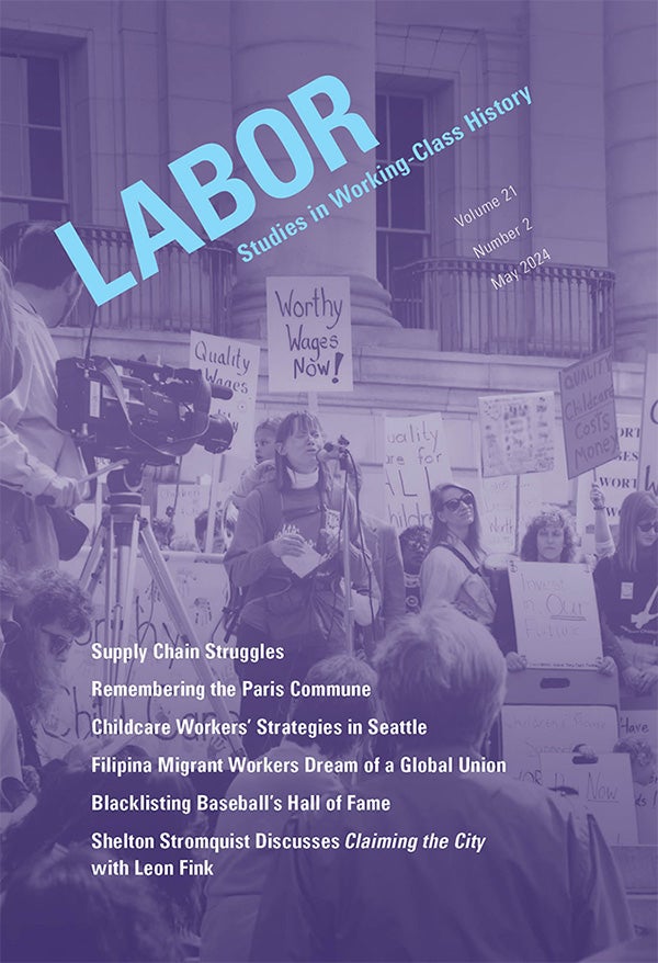 Labor History and the History of Science