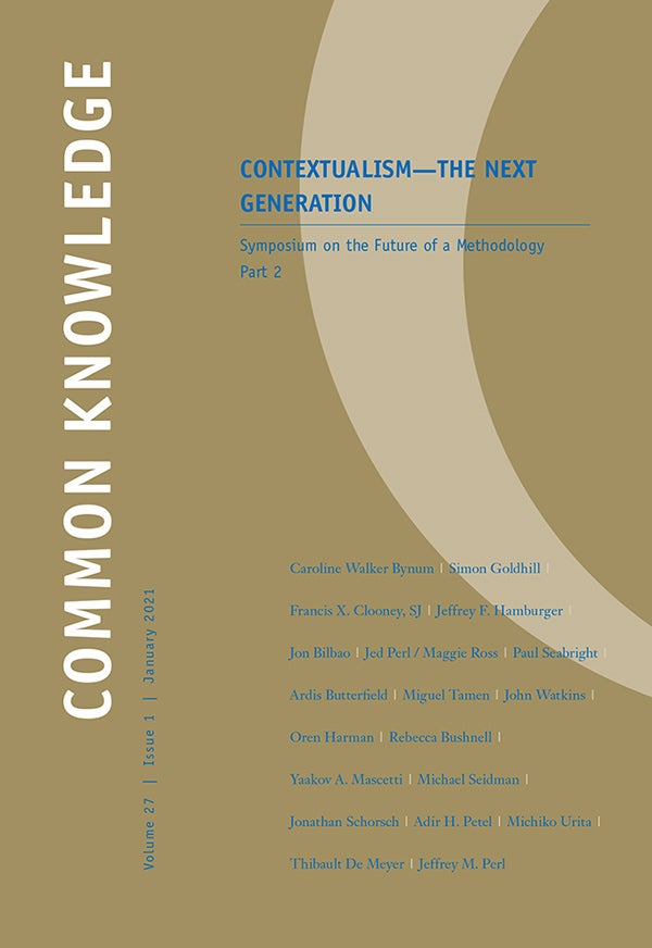 Common Knowledge 27:1