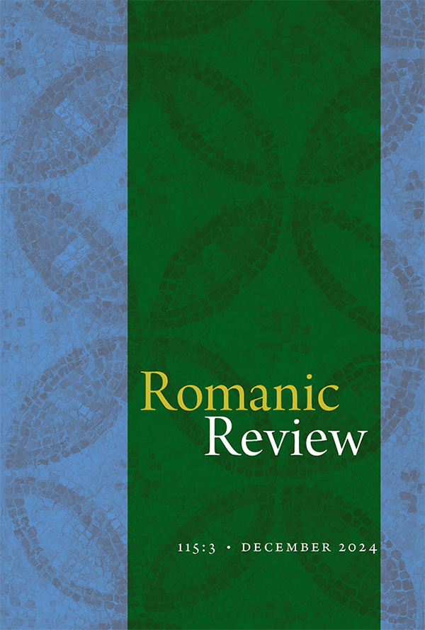 Romanic Review Cover Image