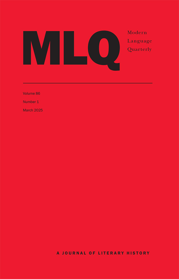 Modern Language Quarterly Cover Image