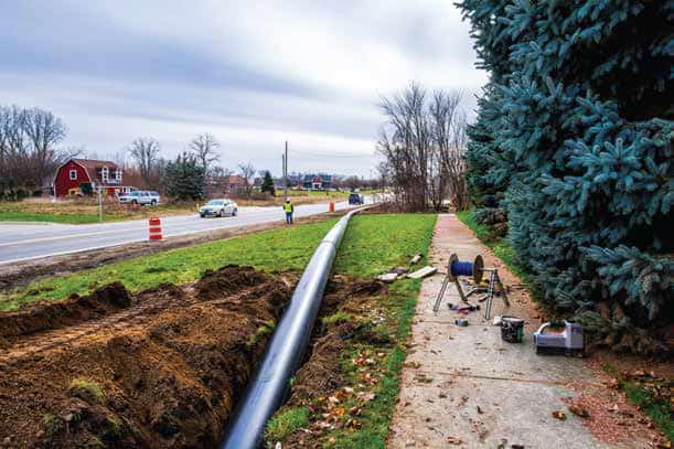 HDPE Potable Water Line Extension in Lyon